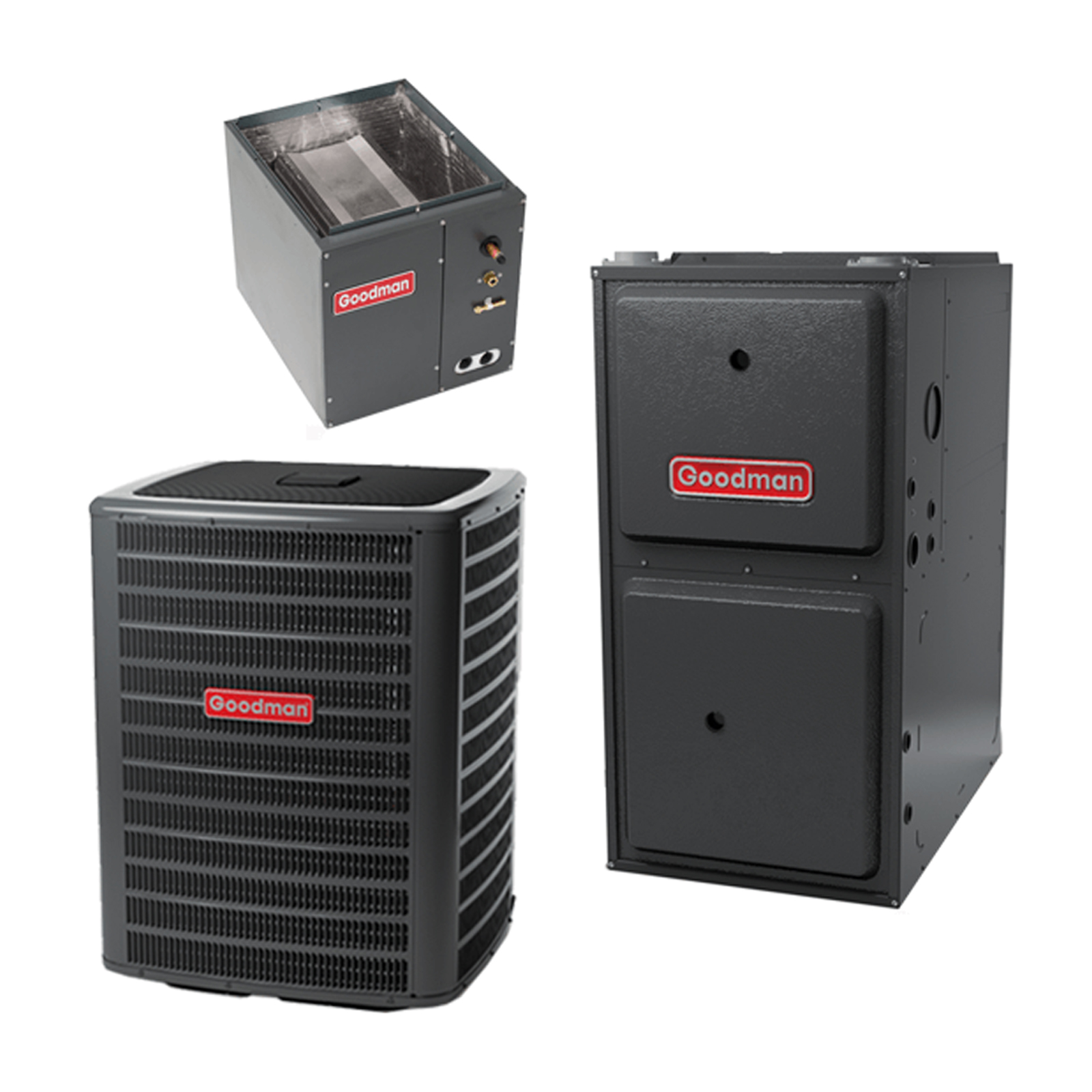 Goodman GSX160421CAPF4961C6GMSS960804CNTX5N4 Ducted Air Conditioner ...