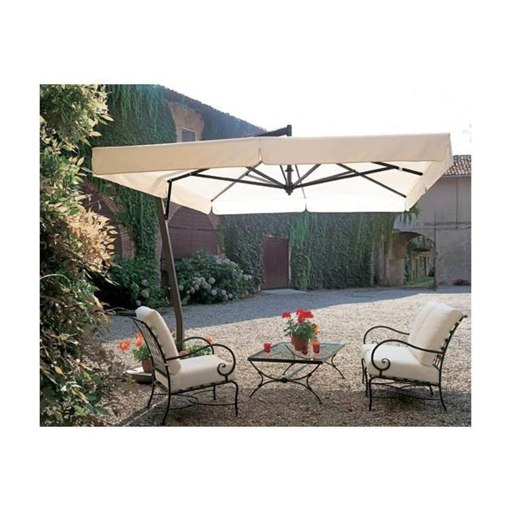 Fim 10' Square Valance-Style Patio Umbrella - Natural