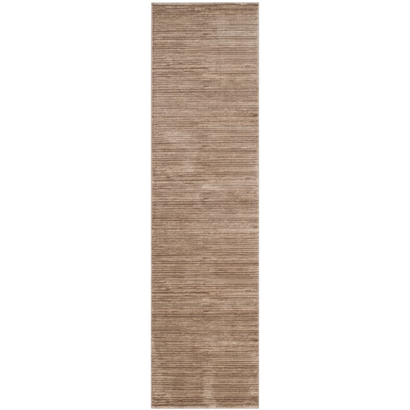 solid light brown area rug