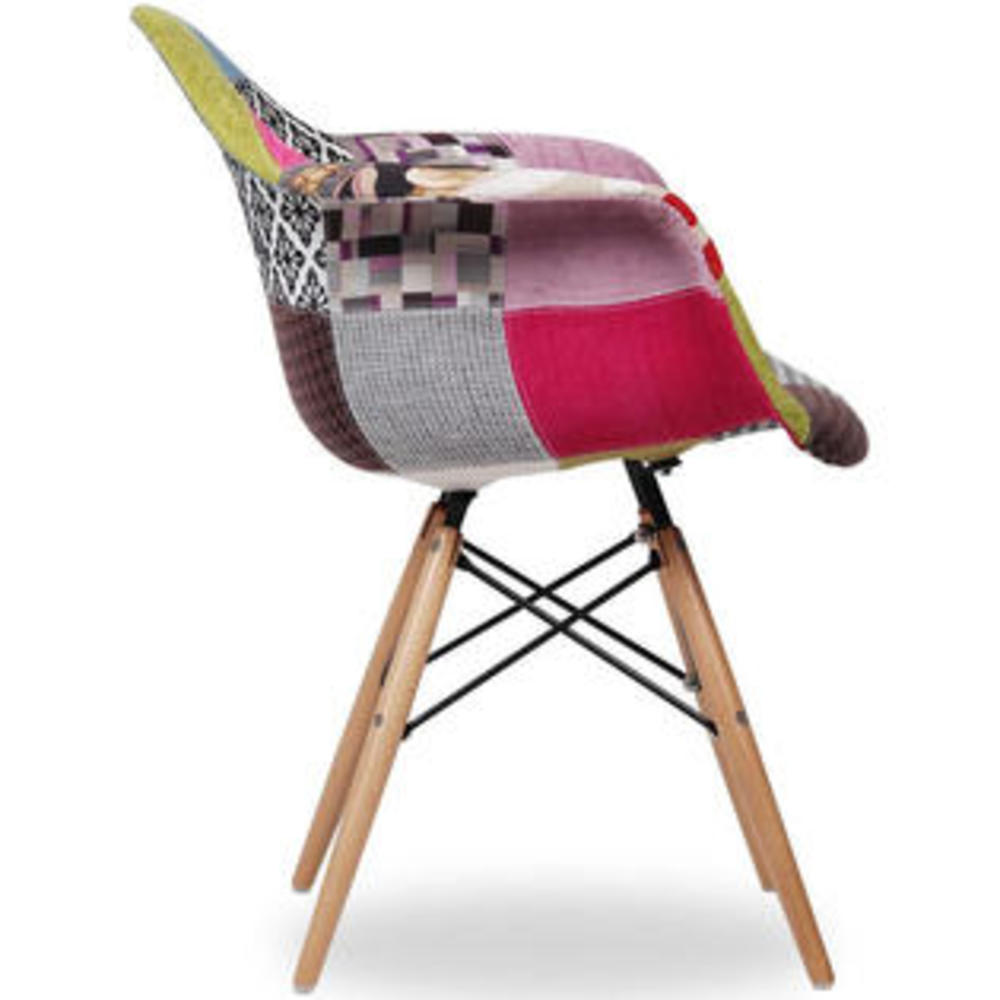 2xhome - Set of Two (2) - - Upholstered Organic Arm Chair Armchair ...