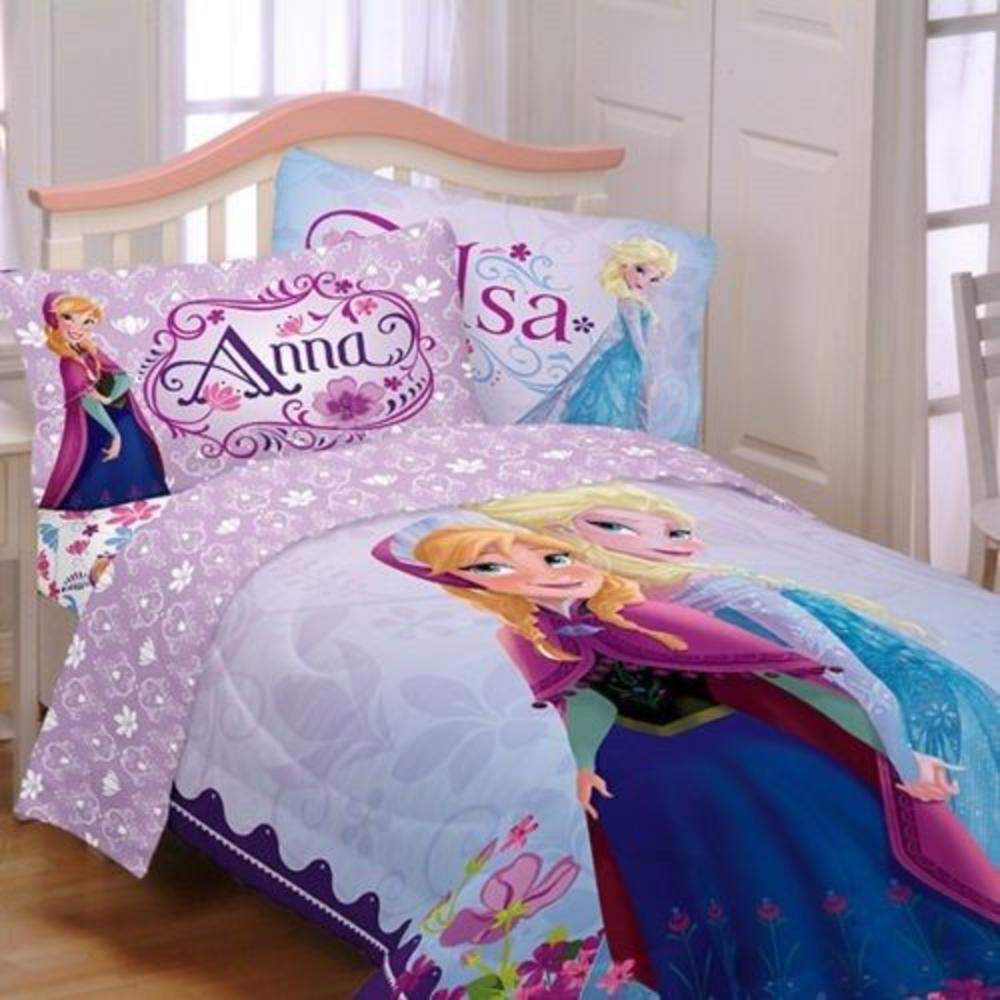 Disney Frozen 4pc. Comforter and Sheet Set - Anna and Elsa