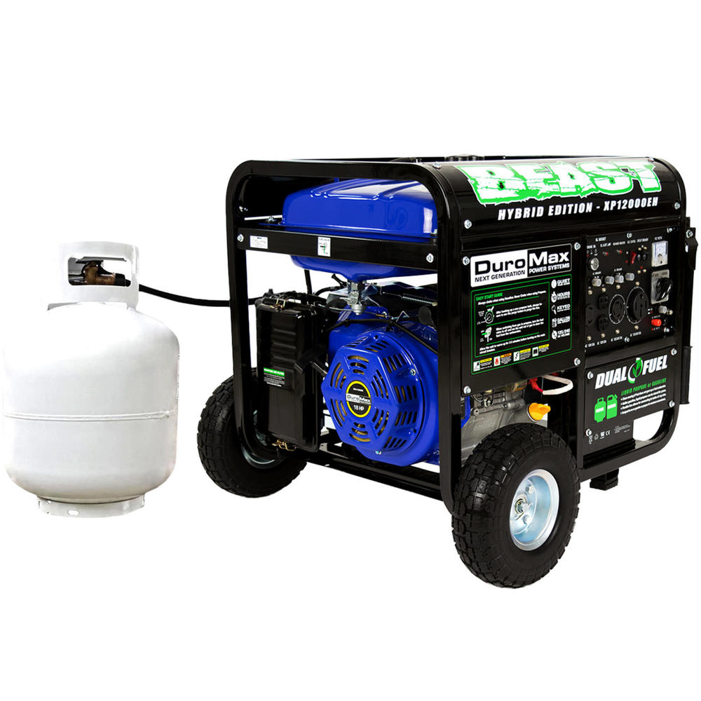 DuroMax XP12000EH 12000W Portable Hybrid Gas Propane RV Generator