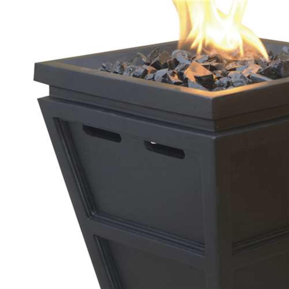 Blue Rhino 10,000BTU Uniflame Liquid Propane Column Fire Pit - Black Finish