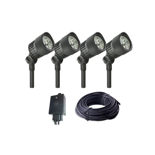 Paradise Garden Lighting GL33010BK Low Voltage 4 PK Micro Spot Light