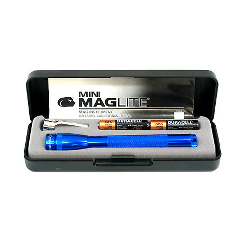 Mag Lite M3A112 2 Cell AAA Mini Flashlight Blue