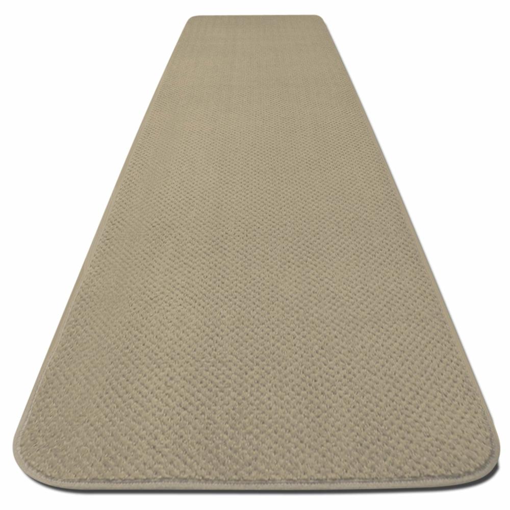 House, Home and More Skid-resistant Carpet Runner - Praline Brown - 10 ...