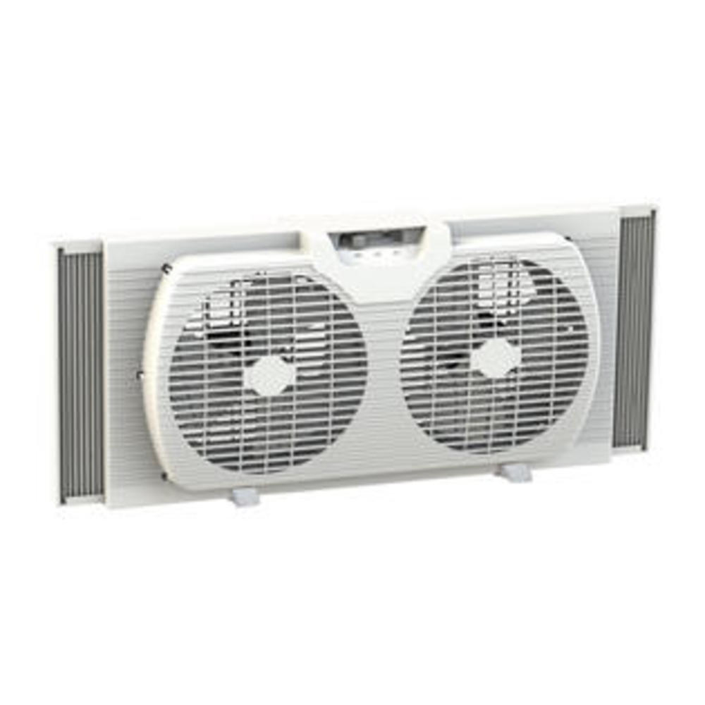 Howplumb C-Z3-19W-T Dual Blade 9-Inch Twin Window Fan with Cover ...