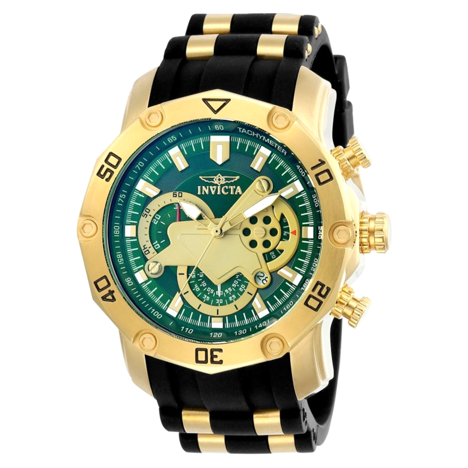 Invicta 23425 Men's Pro Diver Stainless Steel Chronograph Watch - Green