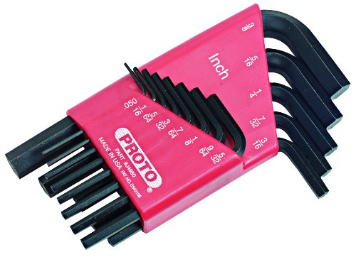 Proto 13 Pieces Hex Key Set, 0.050-3/8 Inches
