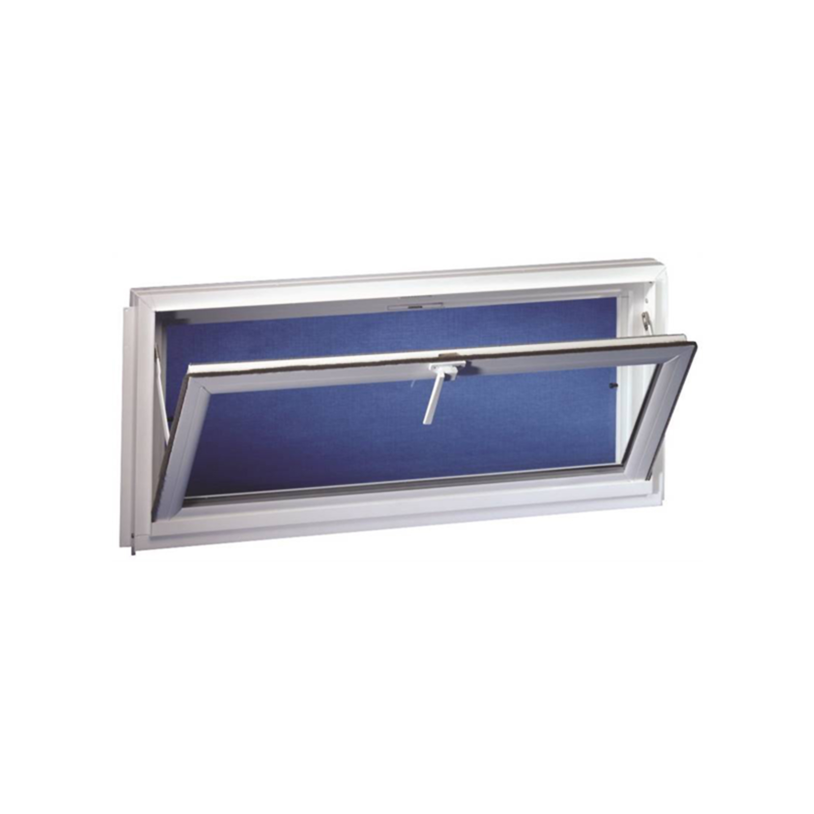 Duo Corp 3222COMP 32" x 22" Basement Window Hopper - Solid Vinyl