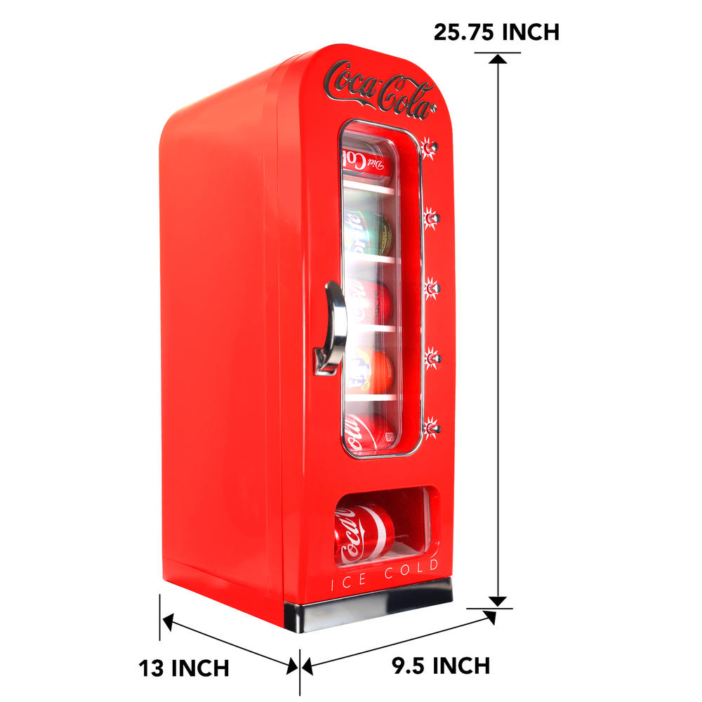 Coca-Cola Koolatron Retro Vending Machine Mini Fridge12V DC 110V AC, 10 ...