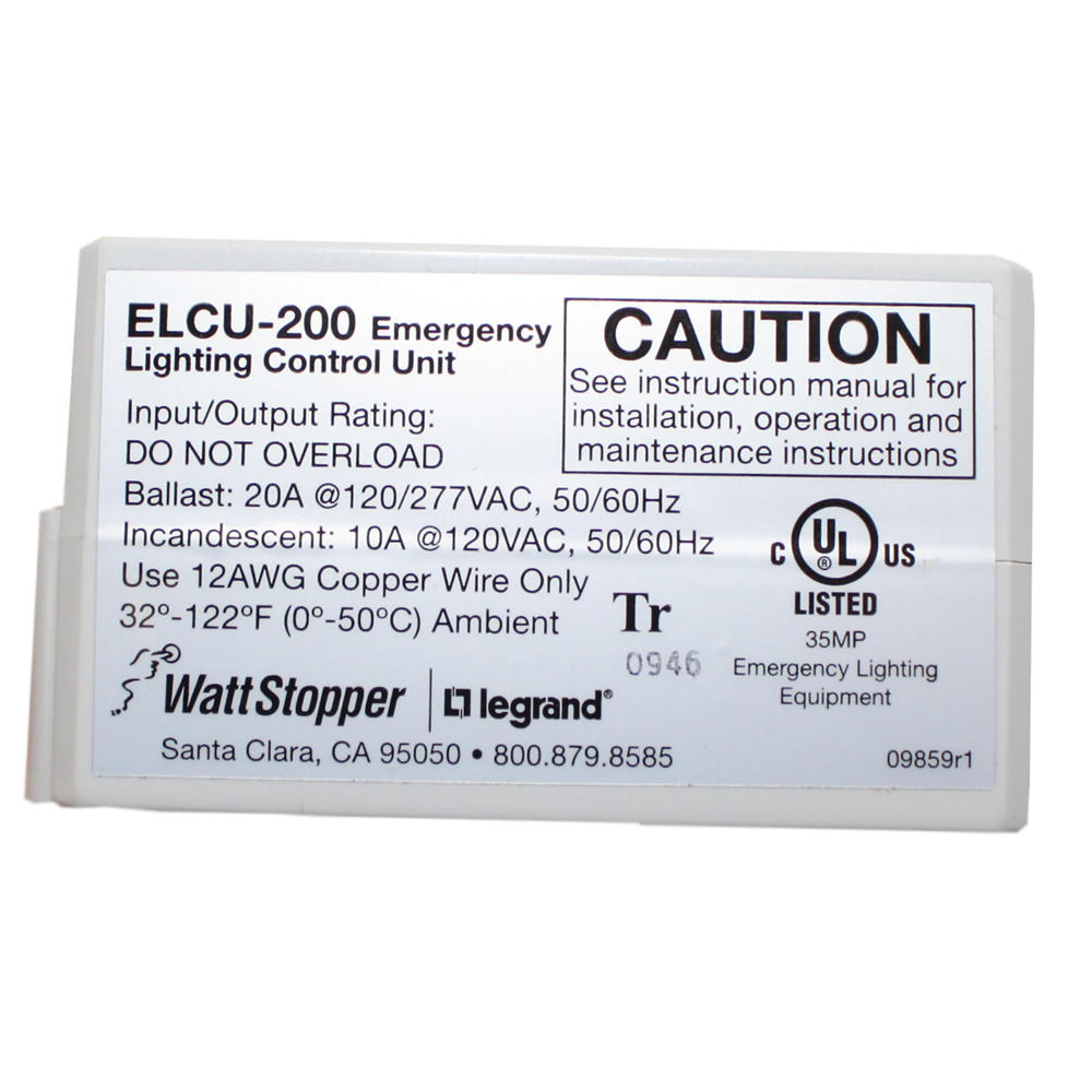 Legrand ELCU-200 Emergency Lighting Control Power Unit - White