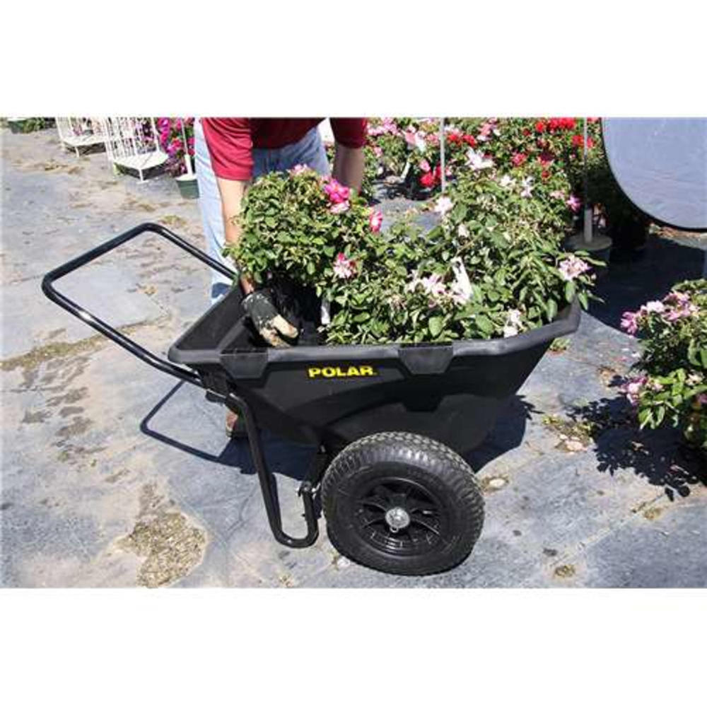 Polar Trailer PLR8449 7cu.ft Heavy Duty Utility Wheelbarrow Cub Cart