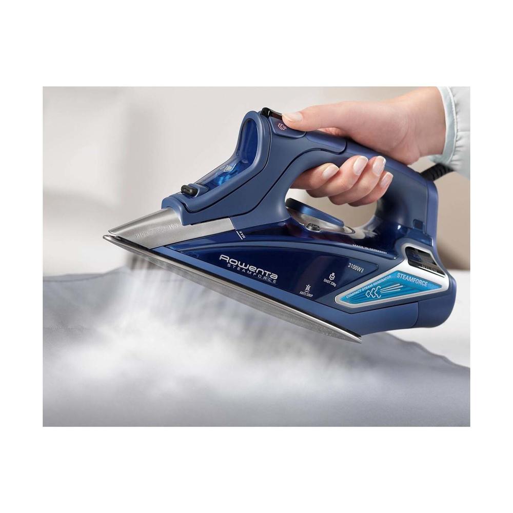Rowenta DW9280 Steamforce Steam Iron w/ Digital Display - Dark Blue
