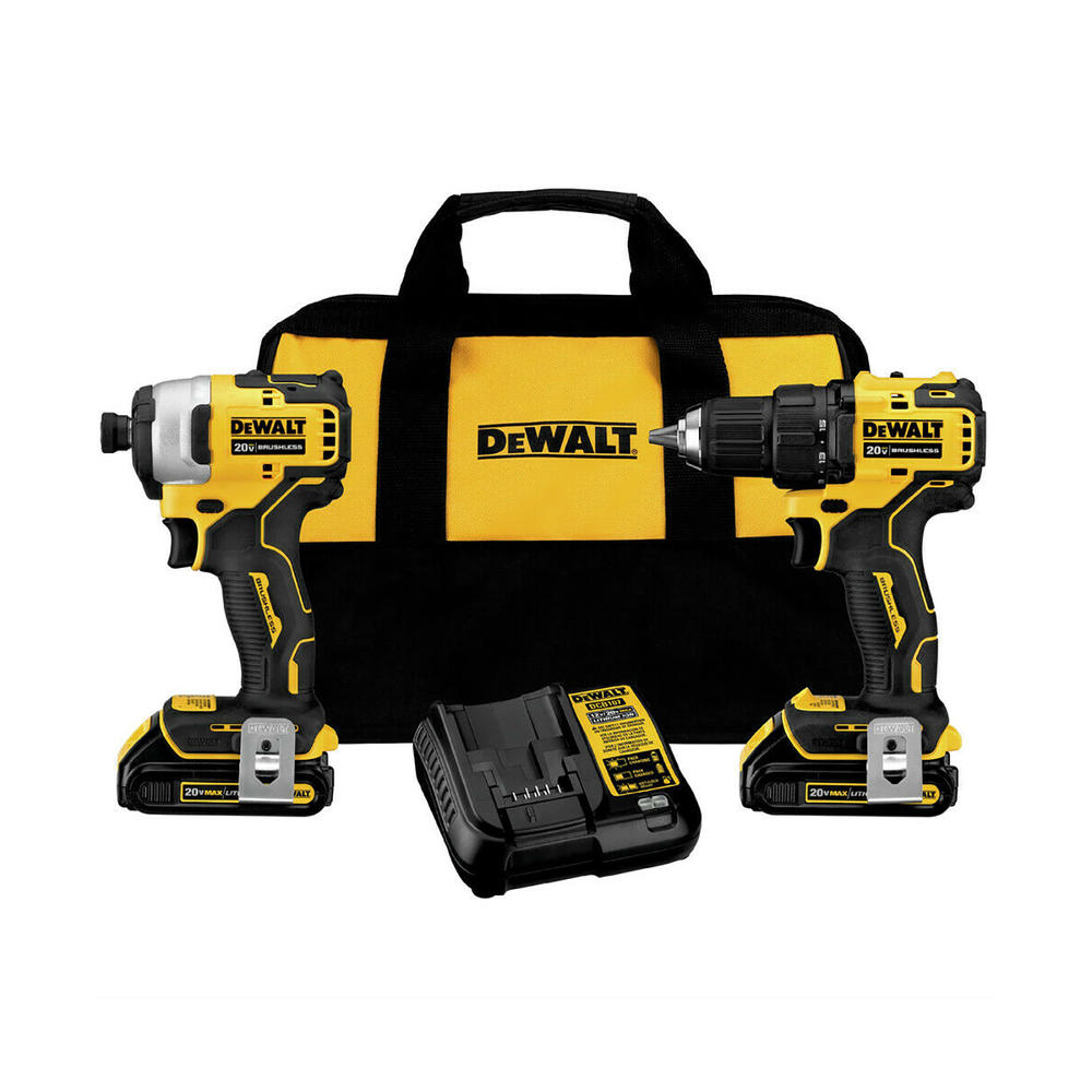 DeWalt DCK278C2 Atomic Brushless Cordless 2 Tool Combo Kit