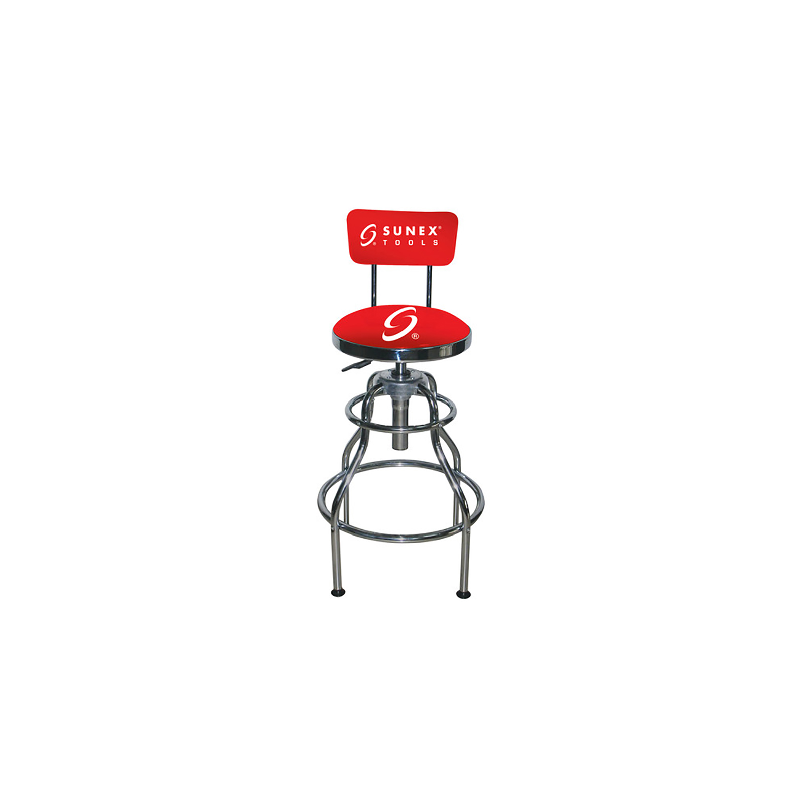 Sunex 8516 Pneumatic Hydraulic Shop Stool - Chrome