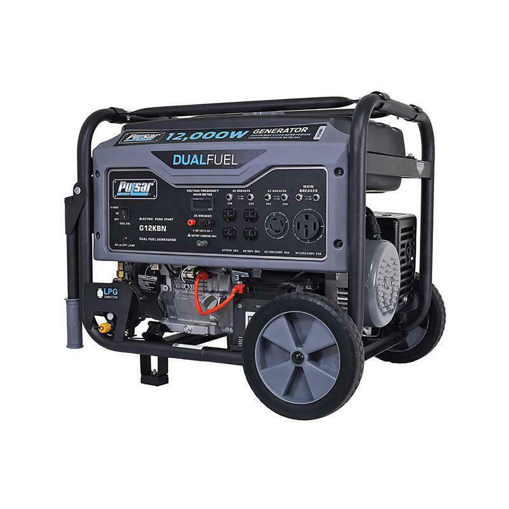 Pulsar G12KBN 12000W Portable Dual Fuel Propane/Gas Generator