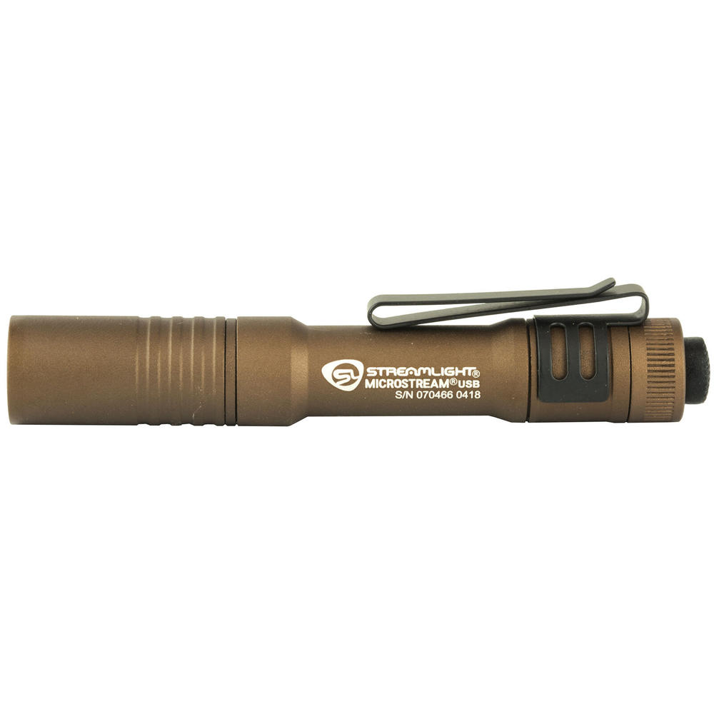 Streamlight 66608 Microstream USB LED Flashlight-Coyote Brown