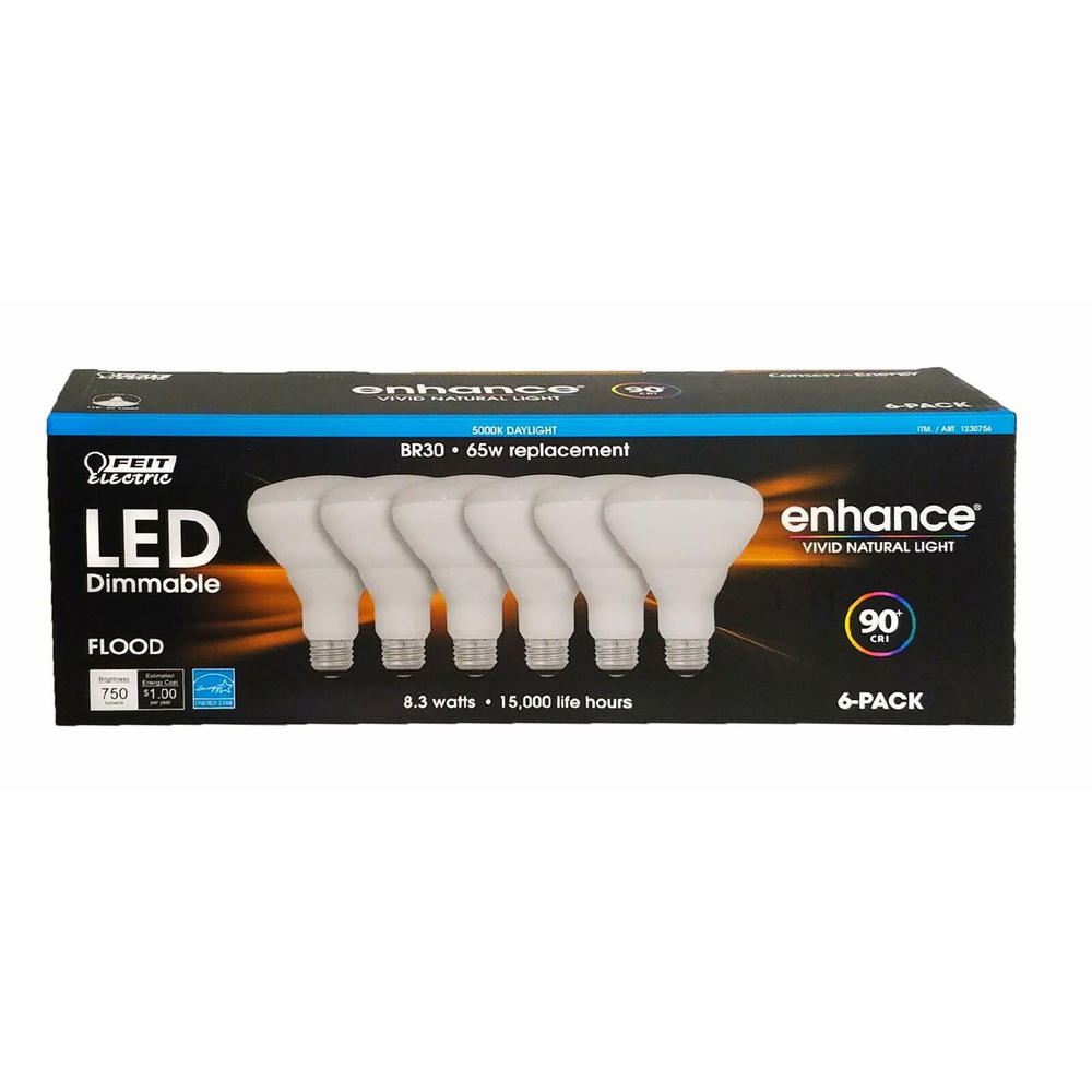Feit Electric 6pc. Enhance LED BR30 Bulb Set