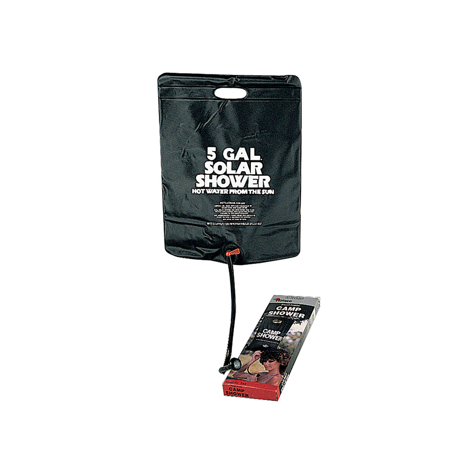 Rothco 5gal Portable Solar Hot Water Camp Shower - Black