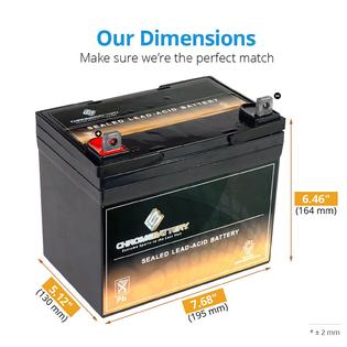 Chrome Battery 12V 35Ah Deep Cycle U1 Battery - Sears Marketplace