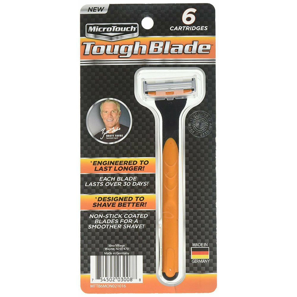 Micro Touch Triple Blade Razor with 6 Refill Cartridges