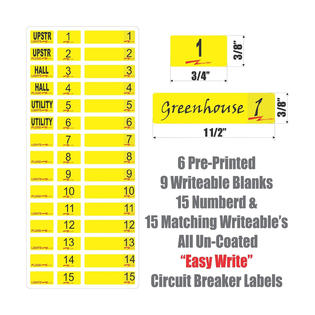 Printable Circuit Breaker Labels Templates
