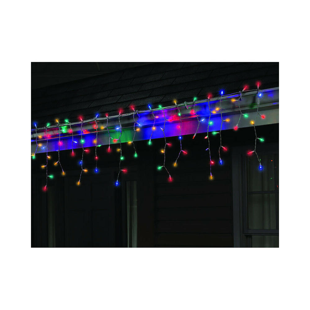 CELEBRATIONS 100pc. LED Twinkle Icicle Light Set - Multicolor