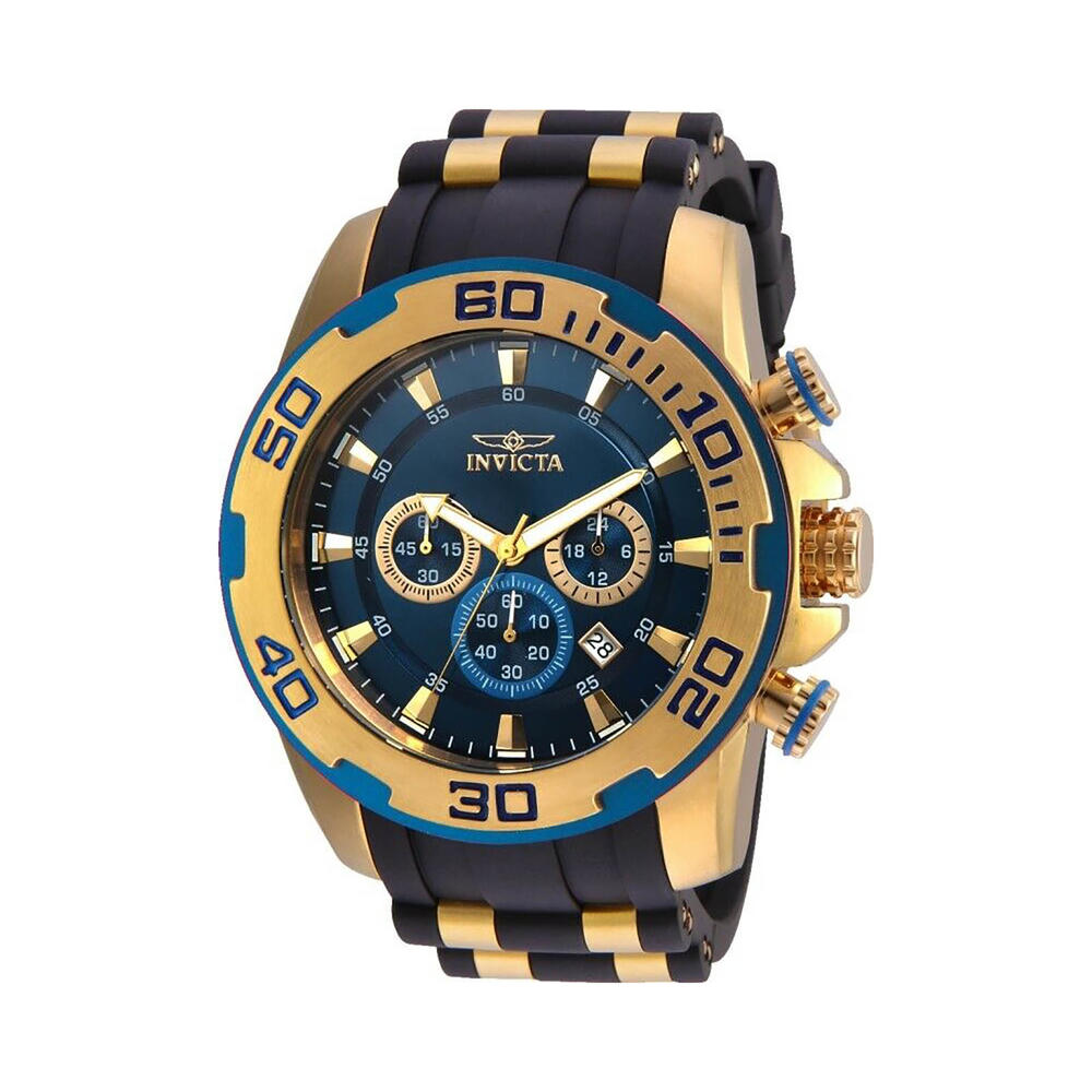 Invicta 22341 Pro Driver Men's Wristwatch - Black & Gold