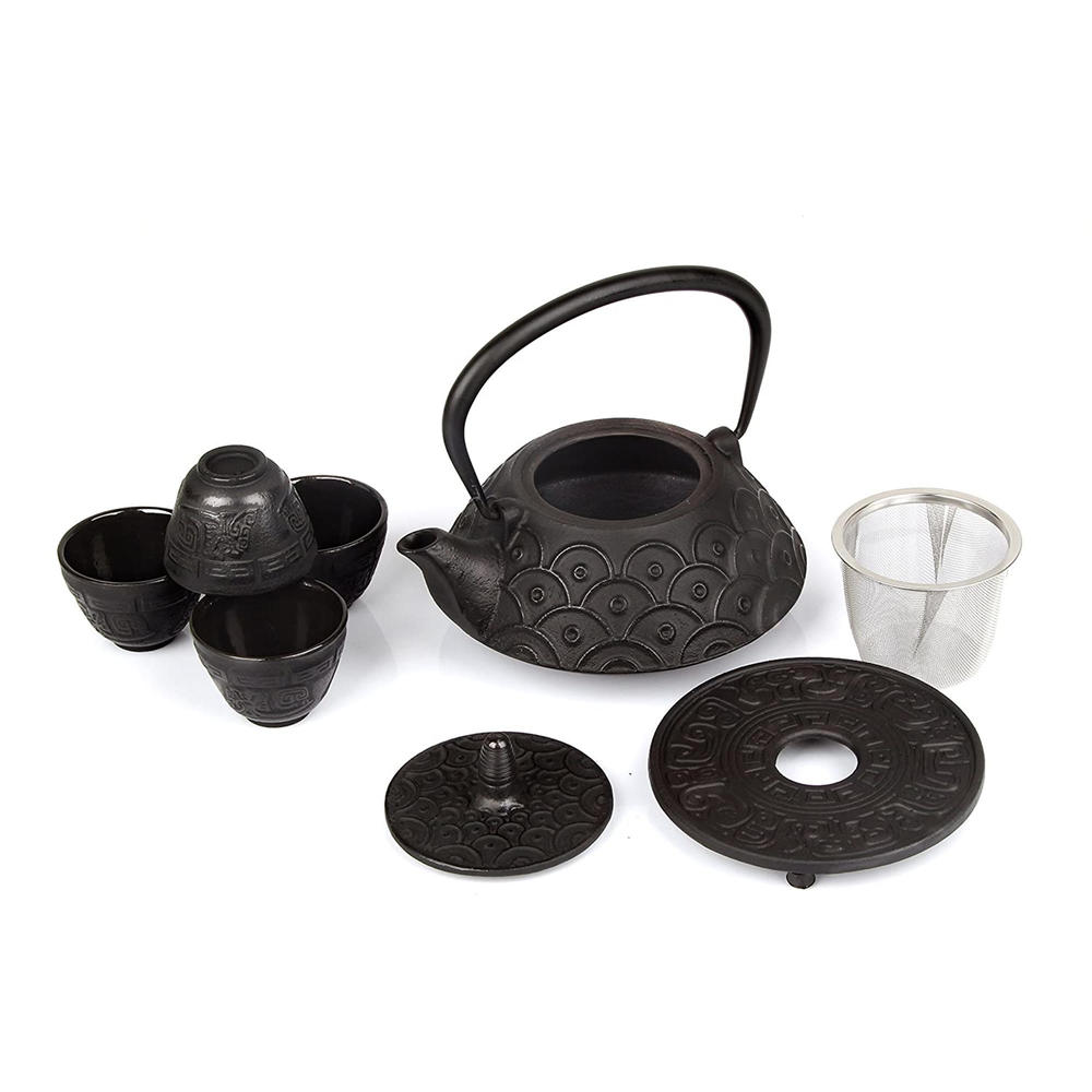 Kendal 6pc. 28oz. Japanese Pot Tea Set - Black