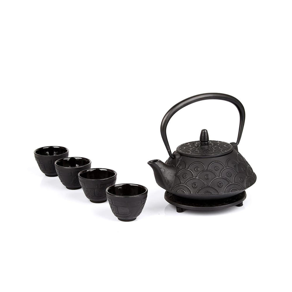 Kendal 6pc. 28oz. Japanese Pot Tea Set - Black