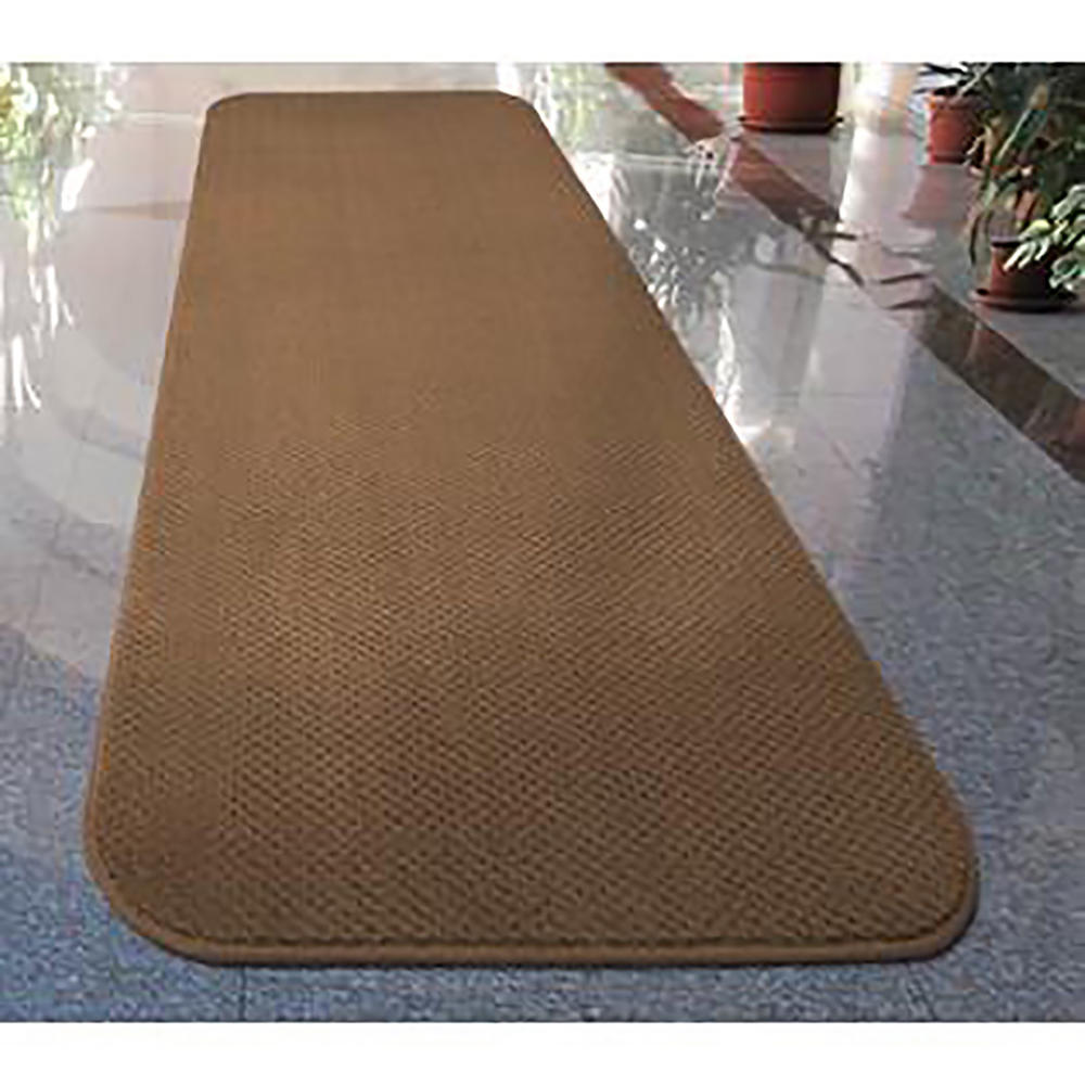 House, Home and More 4' x 36" Skid Resistant Carpet Runner – Toffee Brown