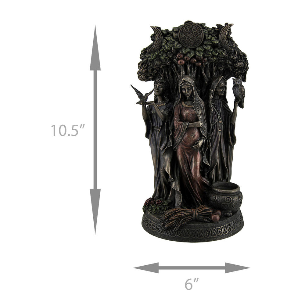 Veronese Design Celtic Triple Goddess Statue - Bronze
