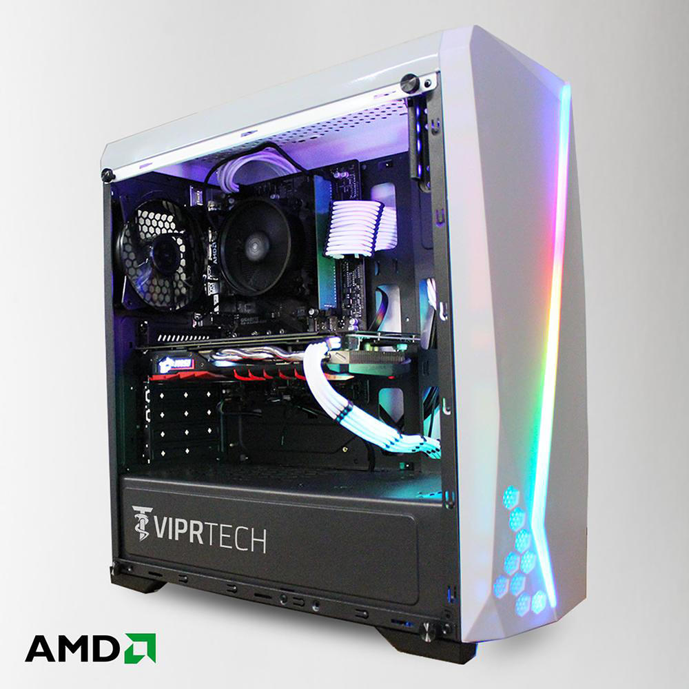 ViprTech Avalanche Gaming PC Desktop Computer - AMD Ryzen 5 1600, AMD ...