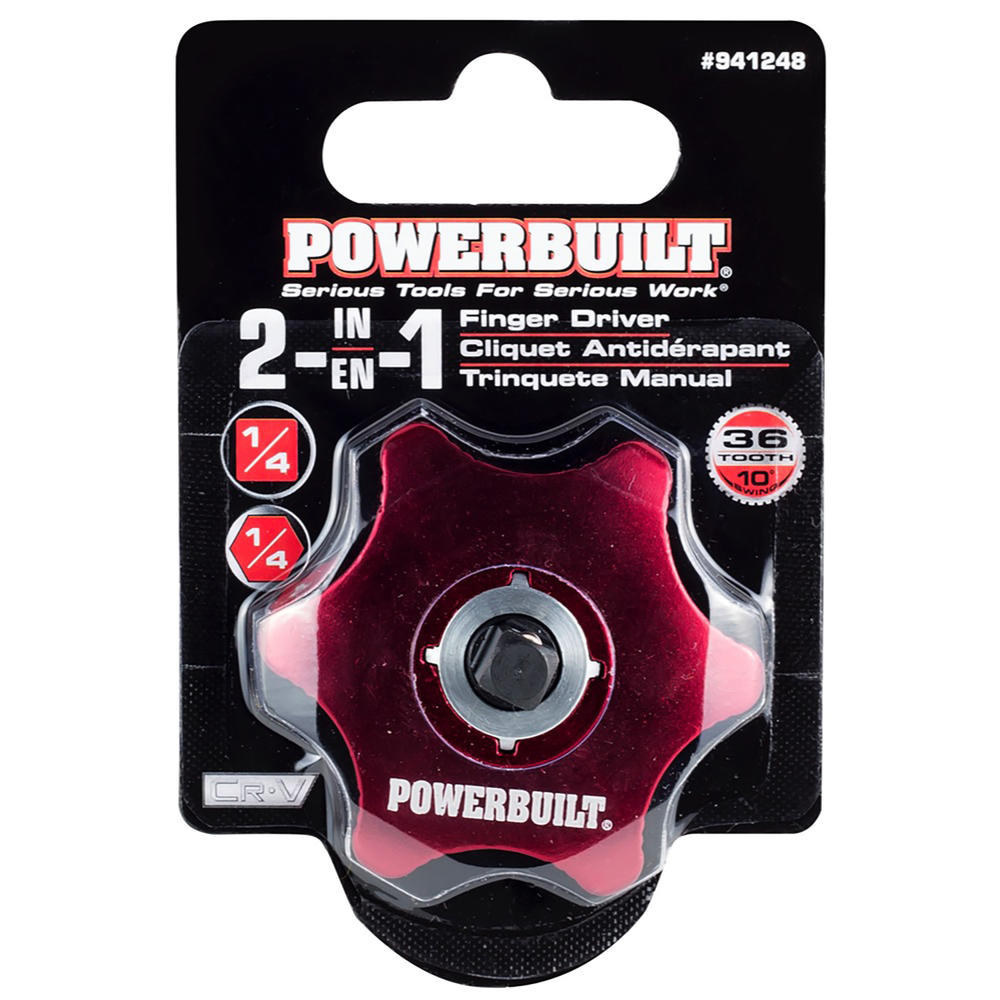 Powerbuilt 1/4" Drive 2-in-1 Thumb Ratchet