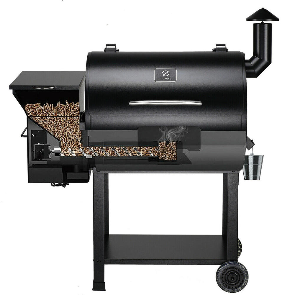 Z Grills Wood Pellet Grill BBQ Smoker Digital Control with Cover Black ...