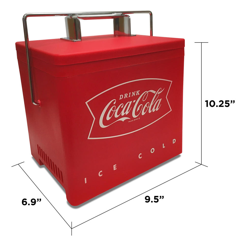 Coca-Cola RetroIce Chest Style Electric Cooler with12V DC and 110V AC ...