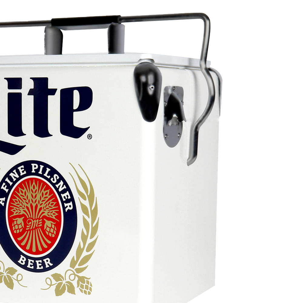 Miller MLVIC13 13L Lite Retro Ice Chest Cooler with Bottle Opener