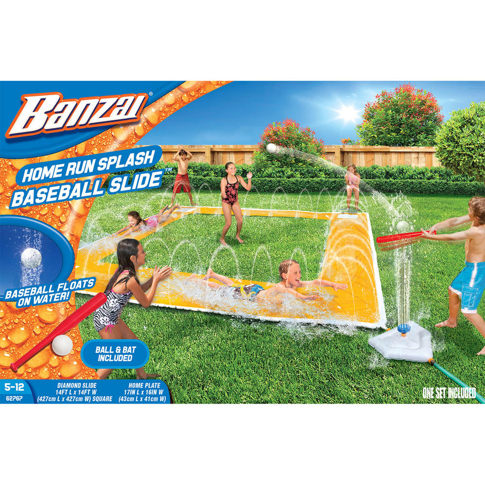 Banzai Home Run Splash Baseball Slide Set