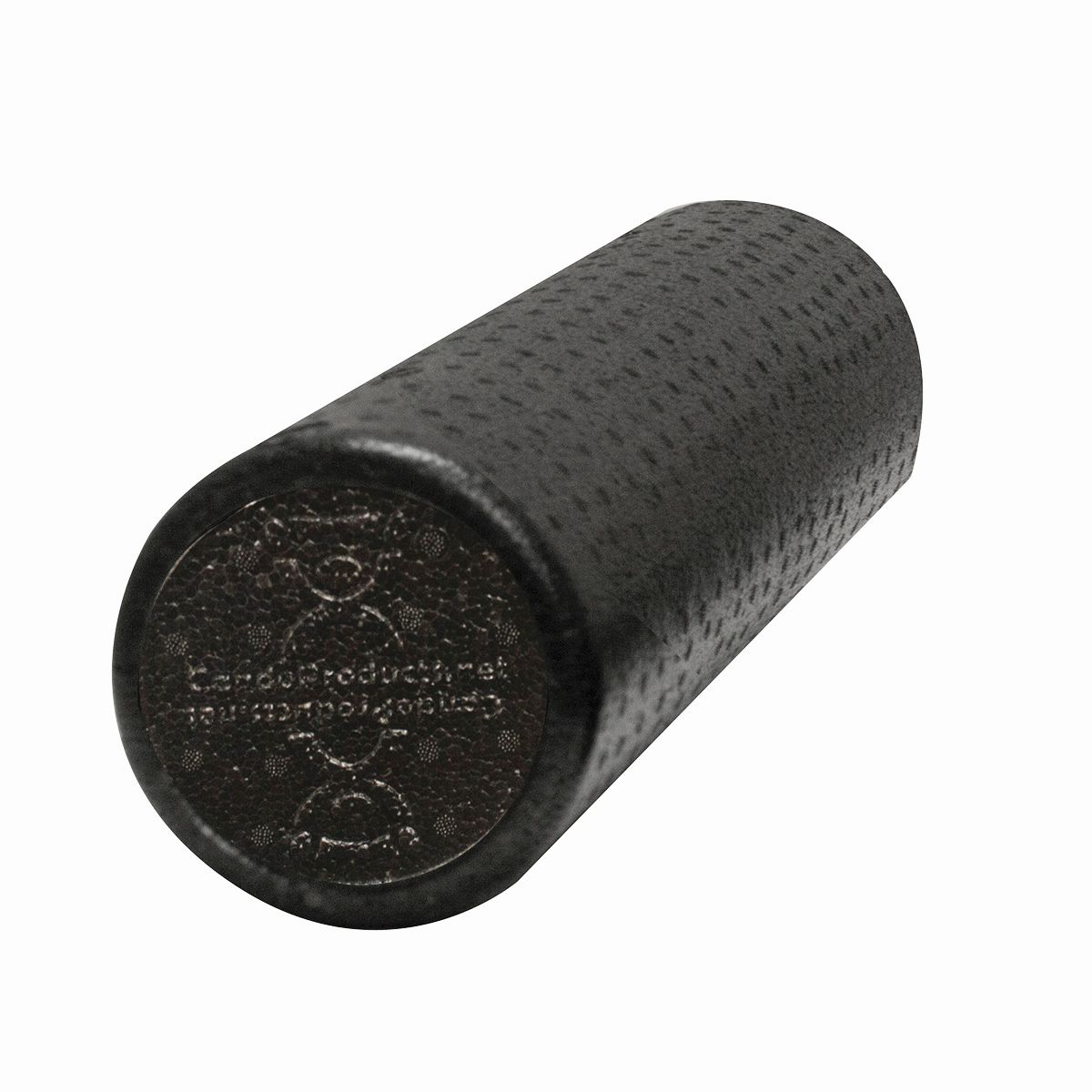 Cando Foam Roller - Black Composite - Extra Firm - 6" x 18" - Round
