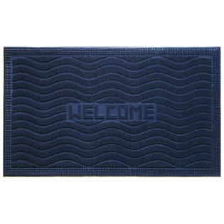 Welcome Wave Rubber Mat