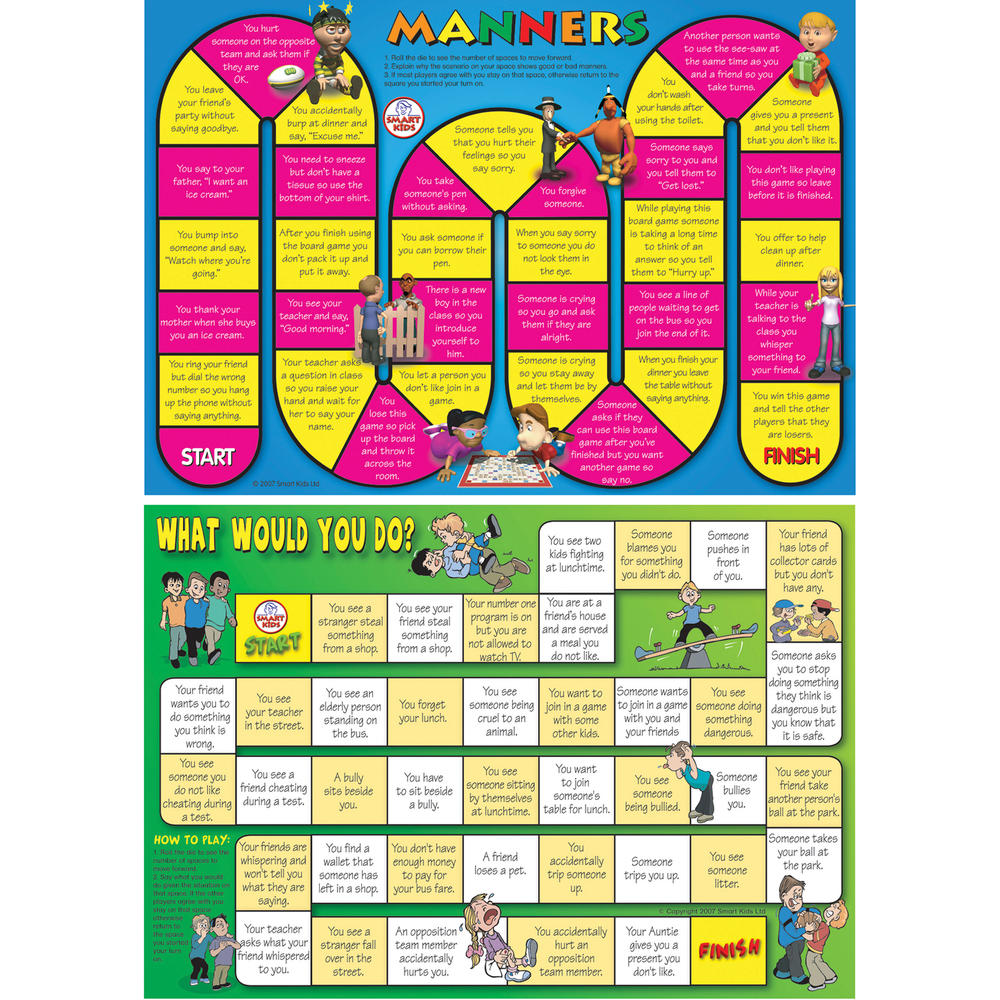 Didax 6 Social Skills Board Games