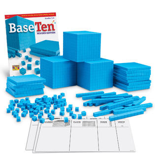 Learning Resources Plastc Base Ten Class Set 600 Units 200 Rods 20 ...