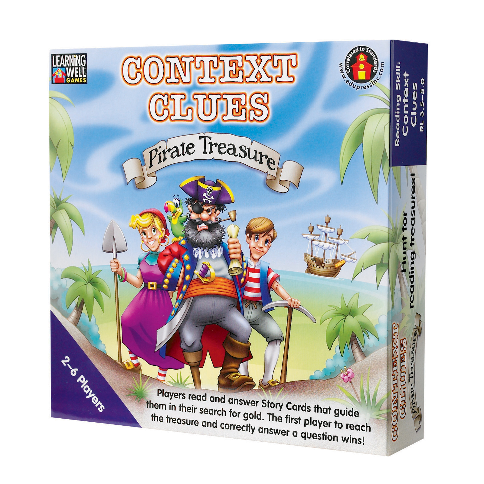 Teacher Created Resources Context Clues Pirate Treasure Blue