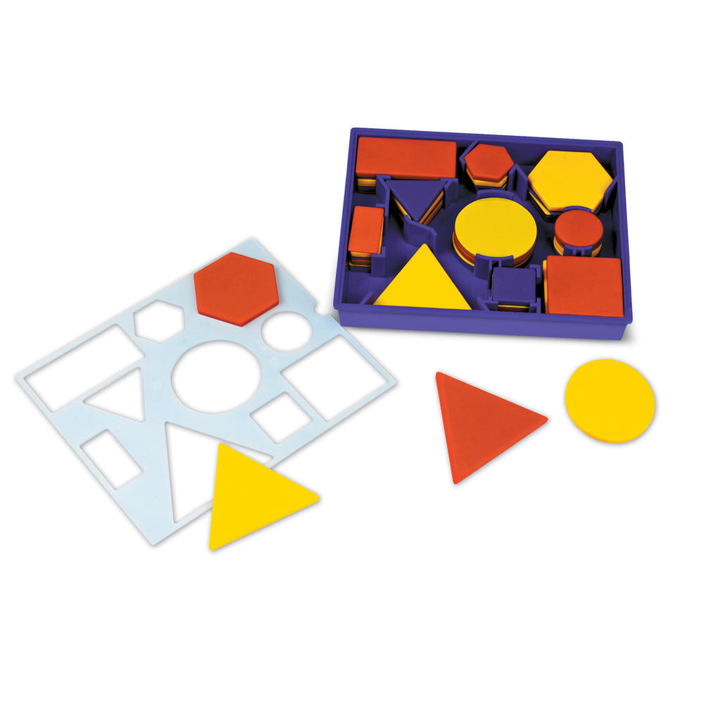 Learning Resources Attribute Blocks Set Desk Set
