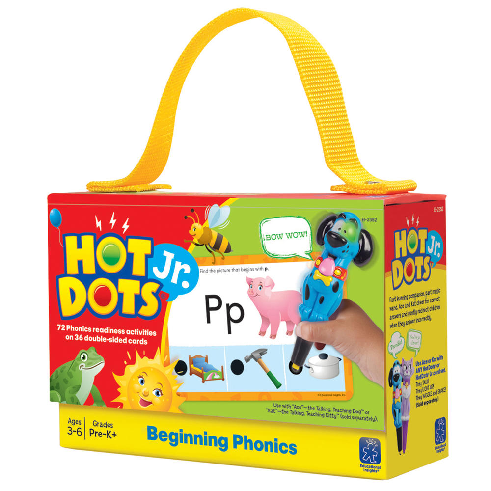 Educational Insights Hot Dots Jr Cards Beginning Phonics