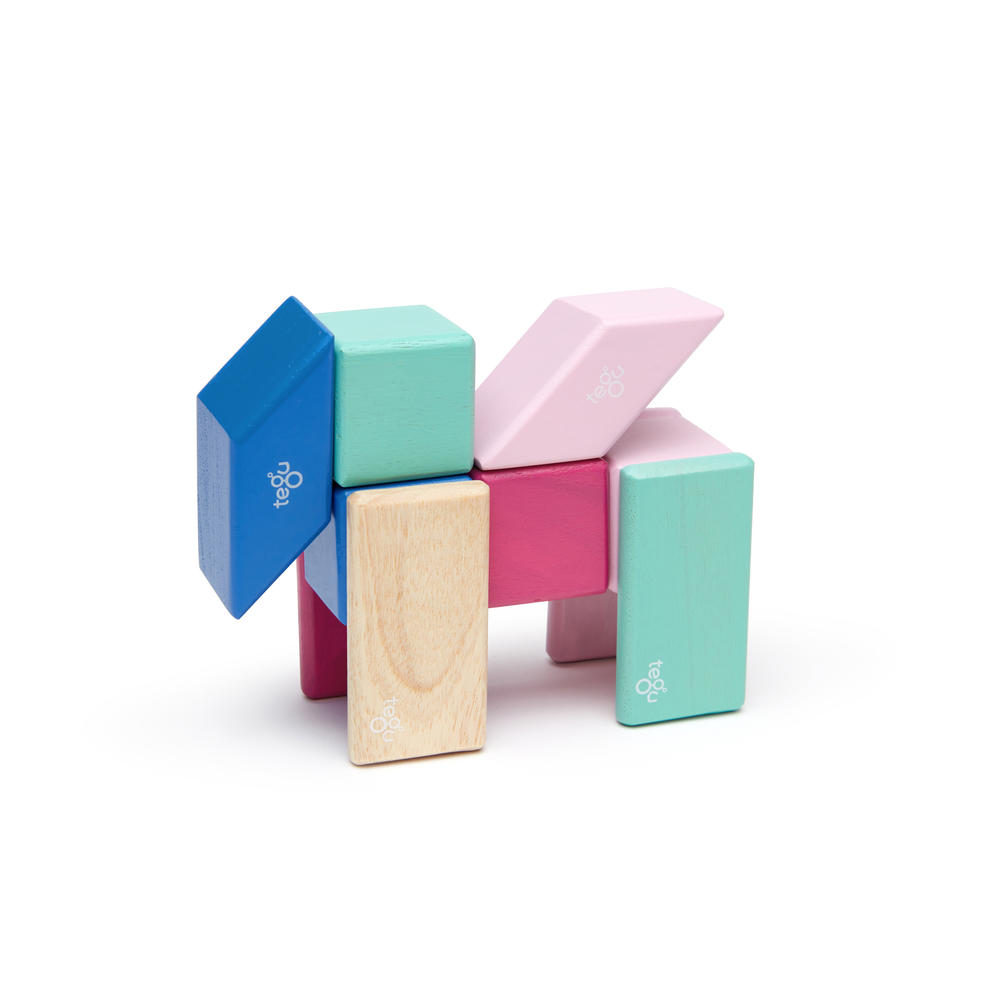 Tegu magnetic blocks - 24 piece blossom set