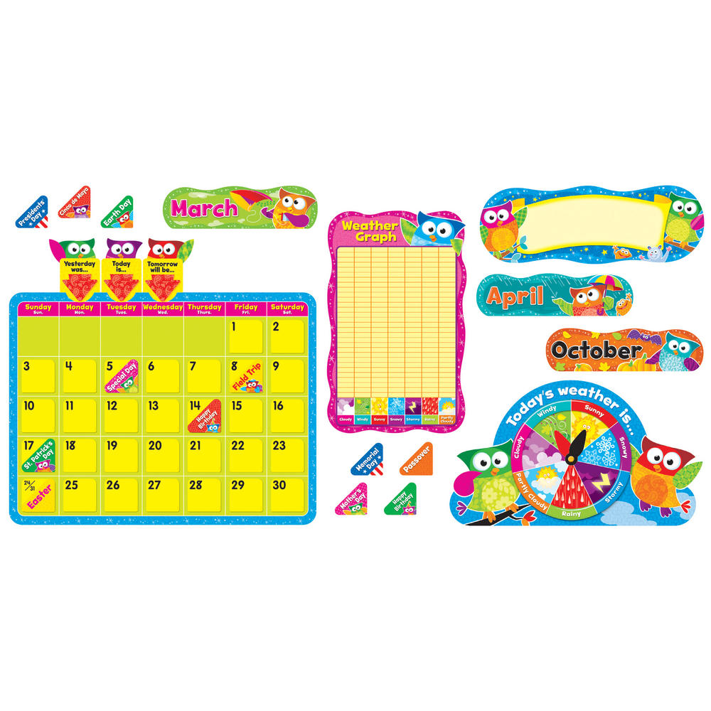 Trend Owl-Stars!® Calendar Bulletin Board Set