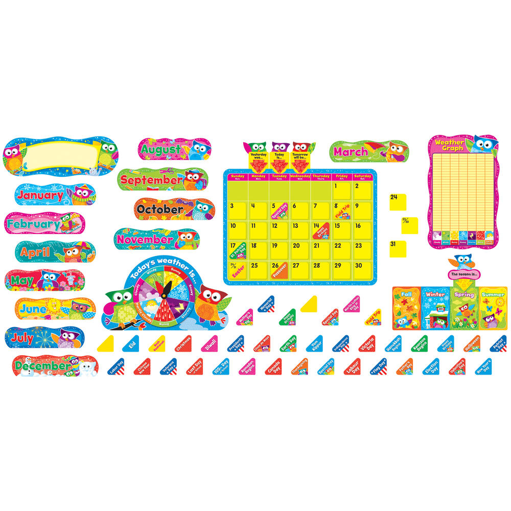 Trend Owl-Stars!® Calendar Bulletin Board Set