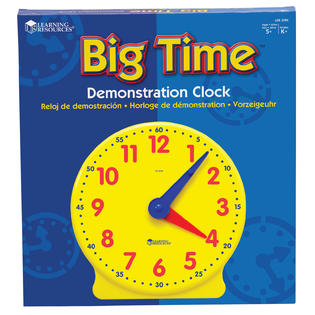 Learning Resources Big Time™ Learning Clock, 12-Hour Demonstration Clock